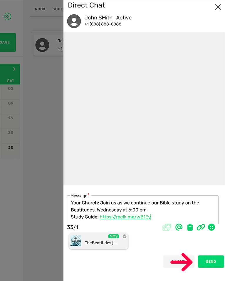 How to Send Outbound MMS with Inbox or Direct Chat
