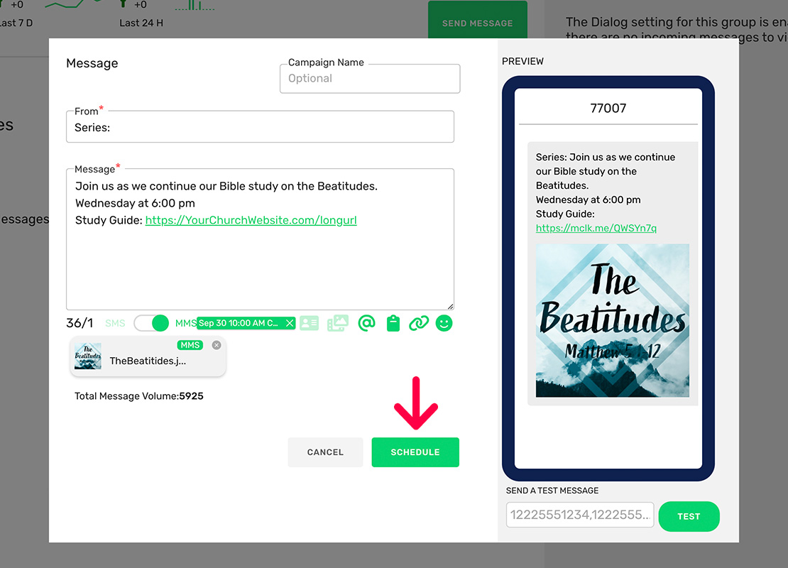 How to Send Outbound MMS to a Group