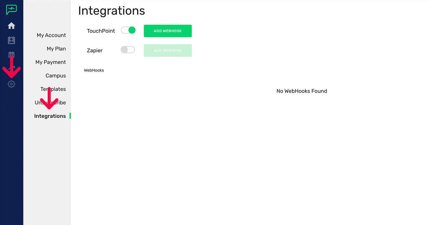 TouchPoint - Integration Setup