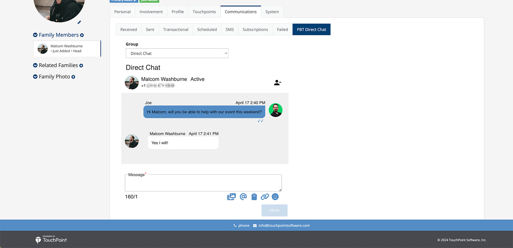 TouchPoint - Direct Chat