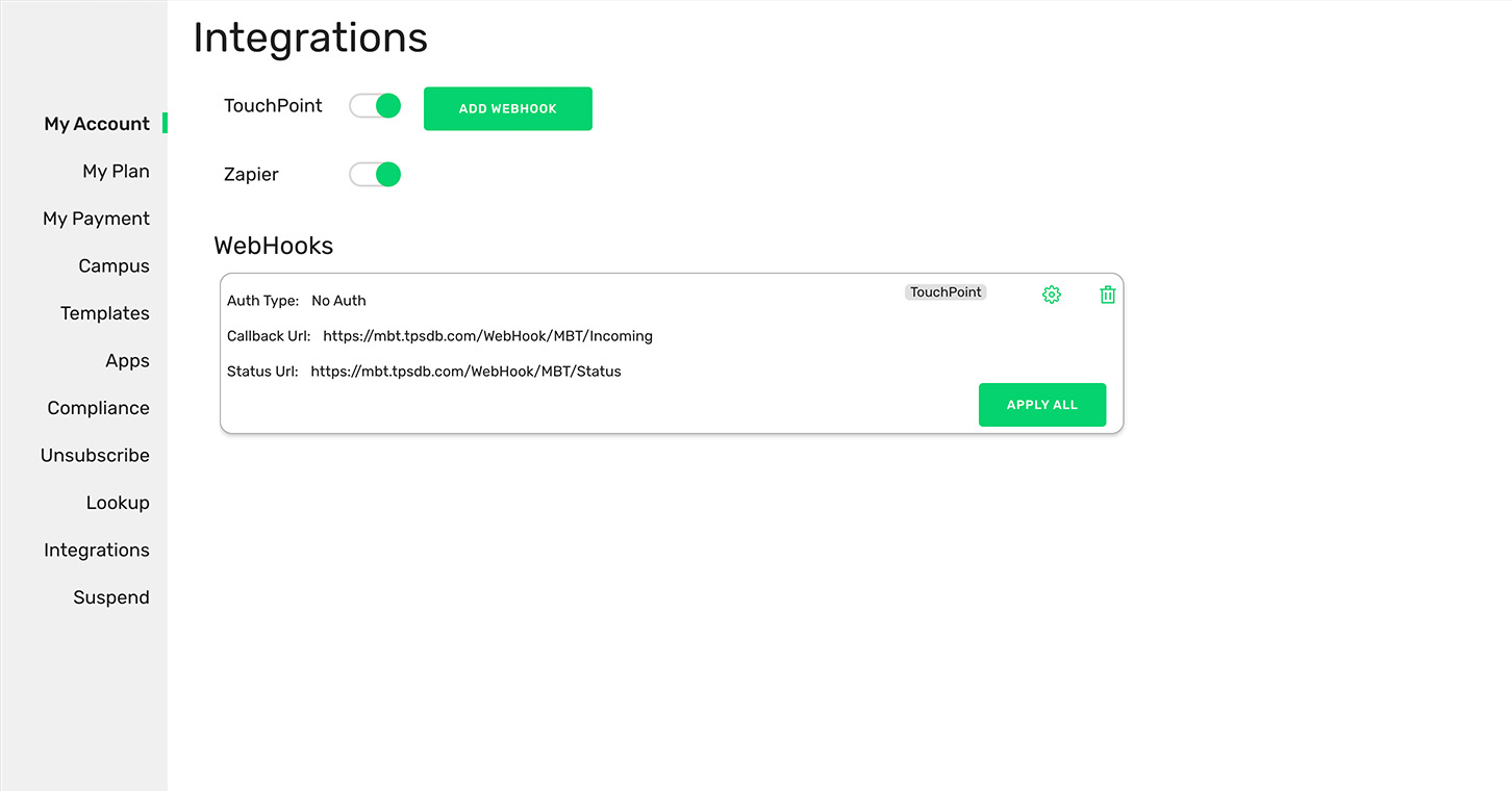 TouchPoint - Integration