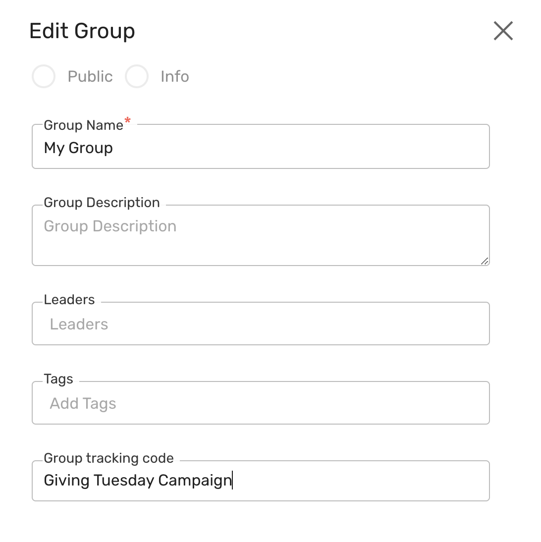 Group Tracking Code