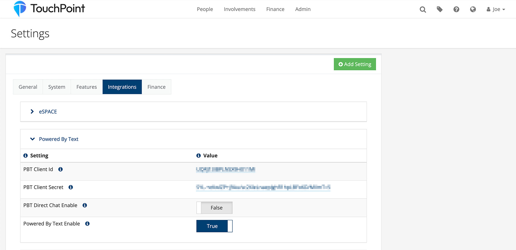TouchPoint - Direct Chat